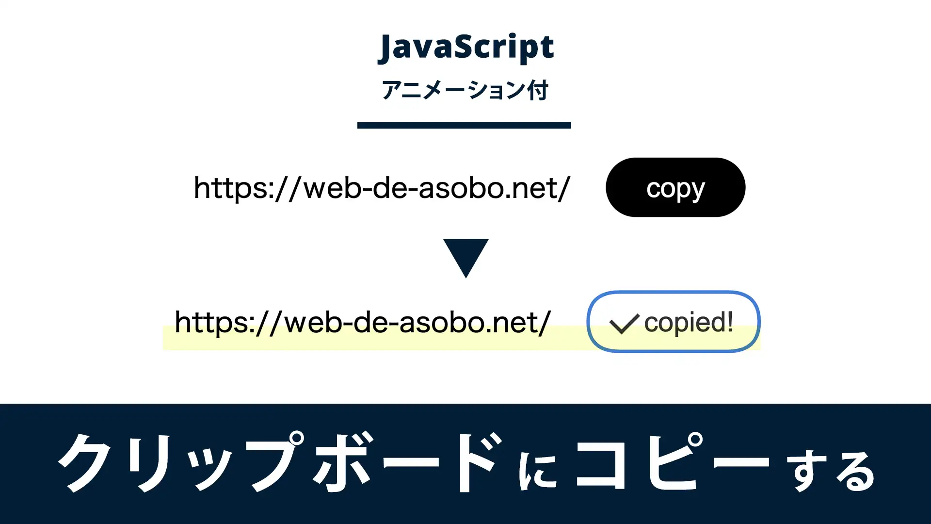 ボタンクリックでクリップボードにテキストをコピー - W&M de Asobo